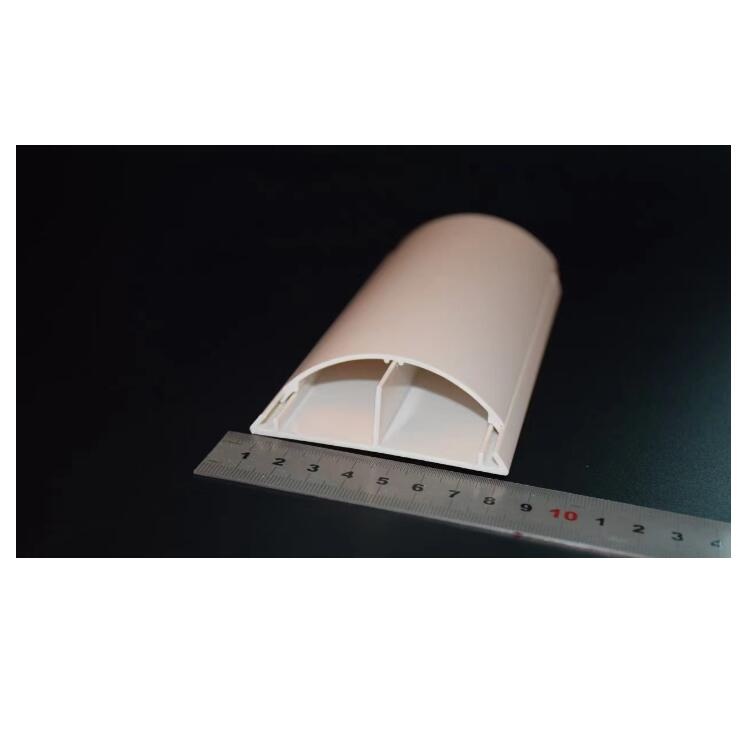PVC half round floor trunking with adhesive